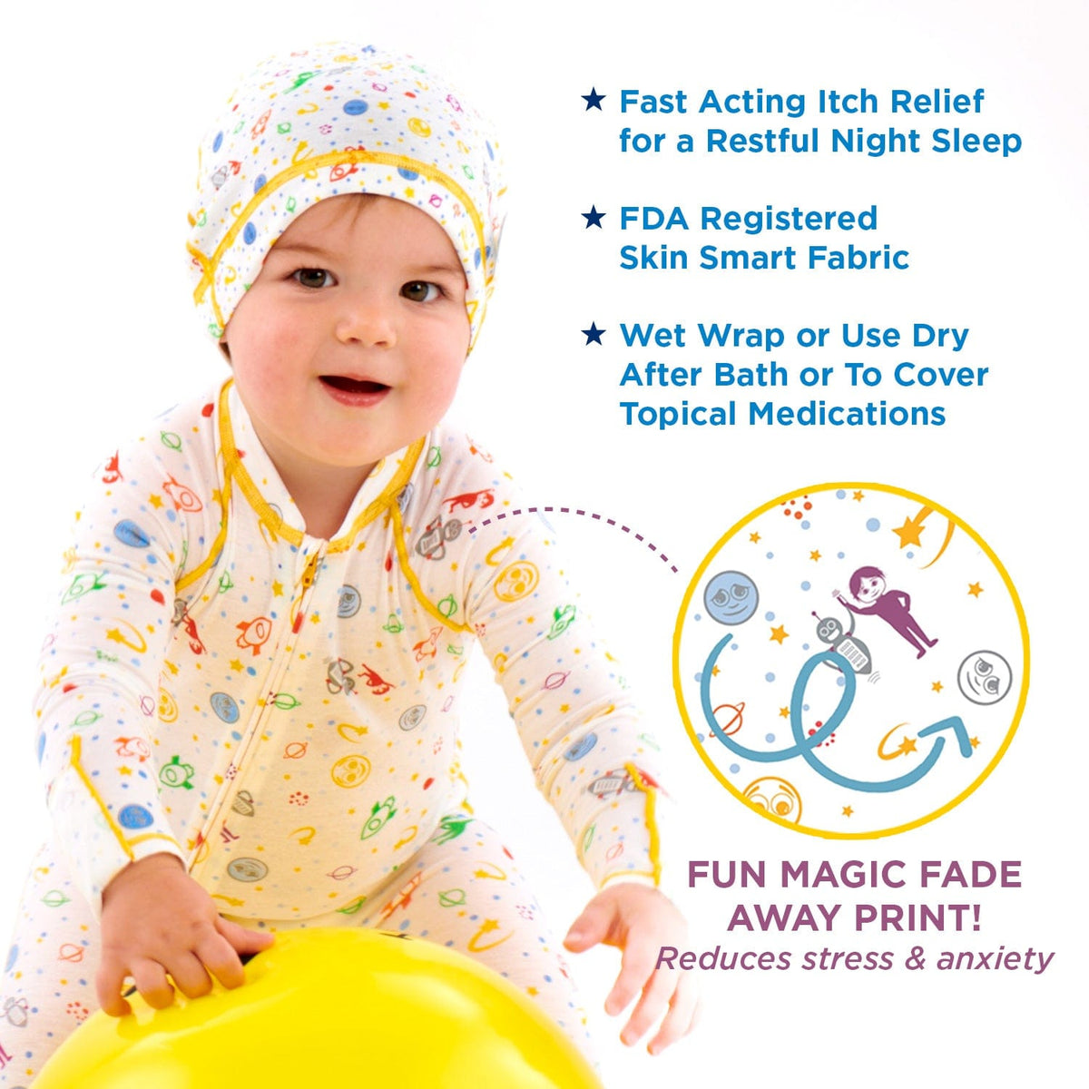 Sleep Cap for Babies with Eczema and Cradle Cap - Soothems